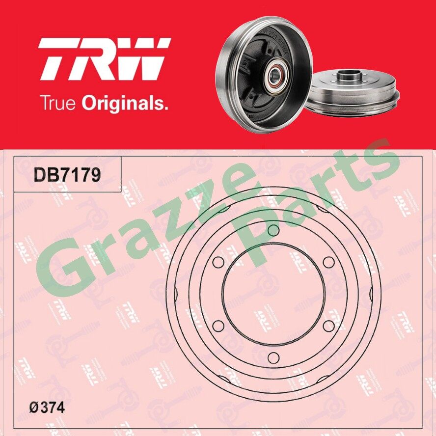 (1 pc) TRW Brake Drum Rear DB7179 for Mitsubishi Canter FE83 - 5 Ton ...