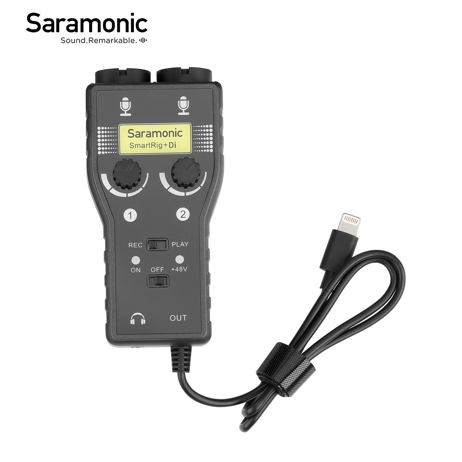 Saramonic SmartRig II SmartRig+ Series 2-Channel XLR/3.5mm/6.35mm Microphone Audio Mixer Preamp ...