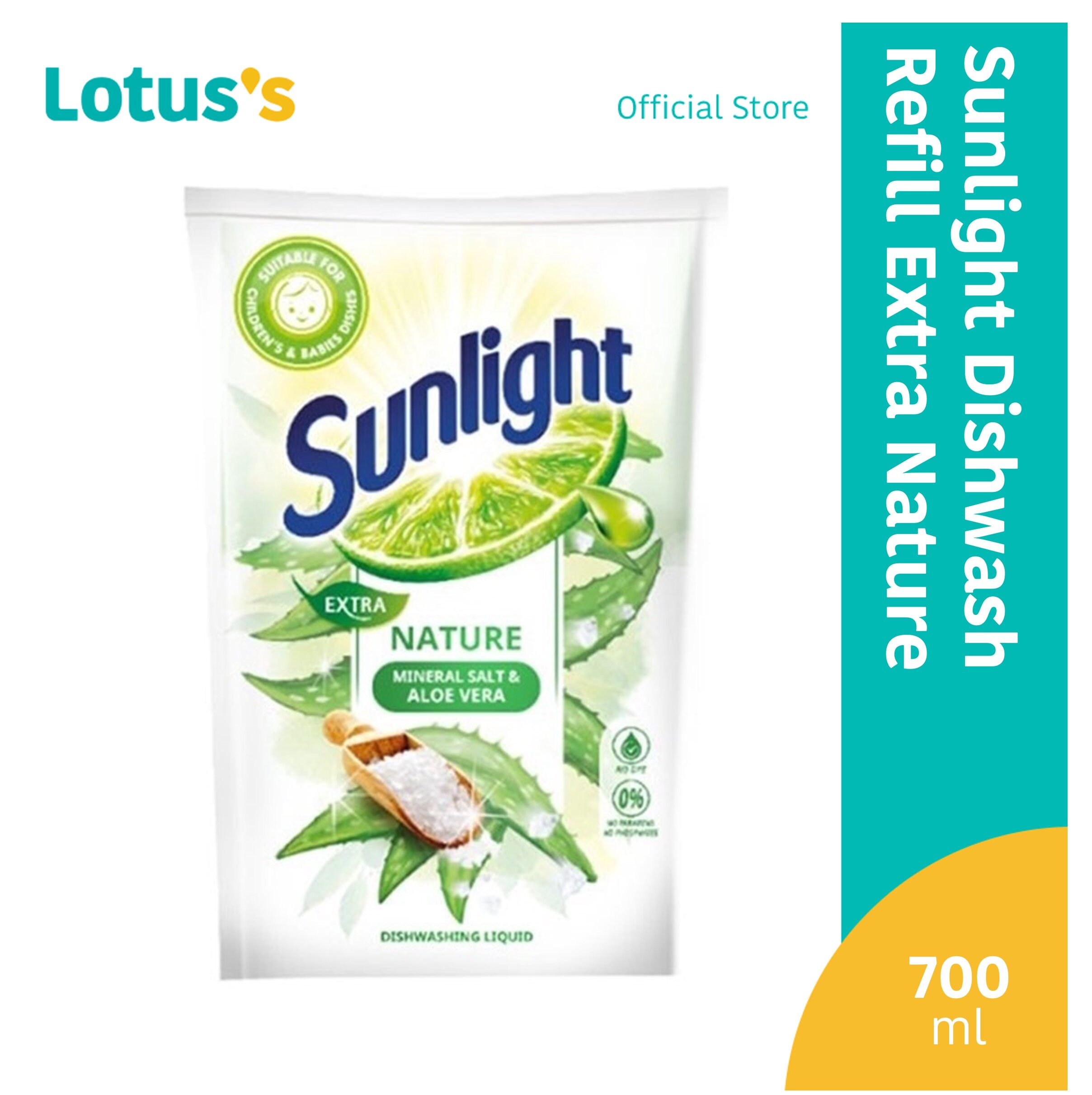 Sunlight Dishwash Liquid Refill Extra Nature 700ml | Lazada