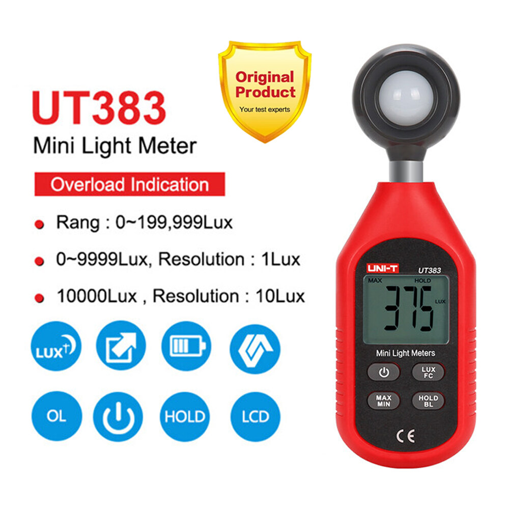 เครื่องวัดความสว่างดิจิตอลขนาดเล็ก UNI-T UT383,เครื่องวัดความสว่าง ...