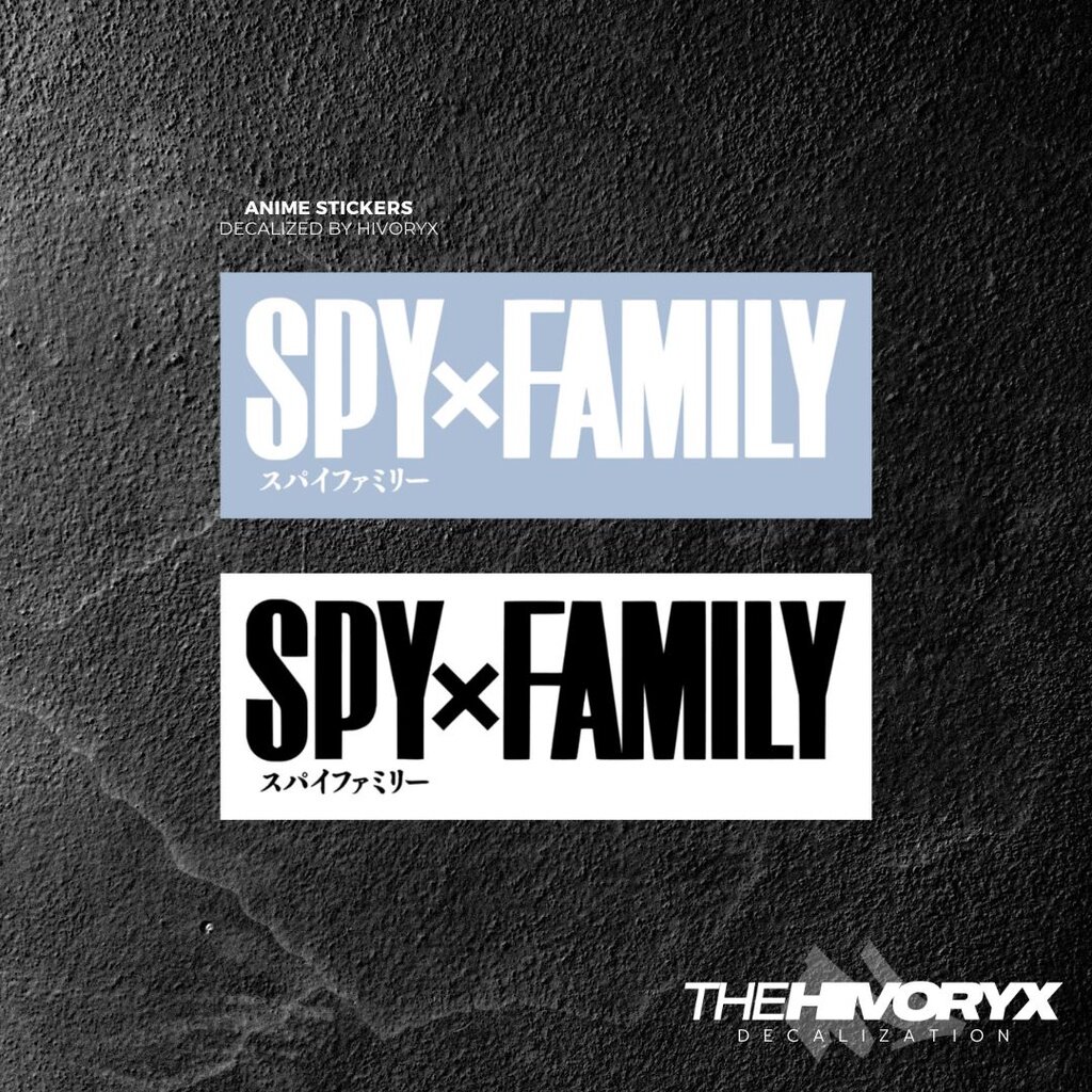 「SPY x FAMILY LOGO」ANIME SERIES CAR DECAL AUTOMOTIVE DIE-CUT VINYL ...