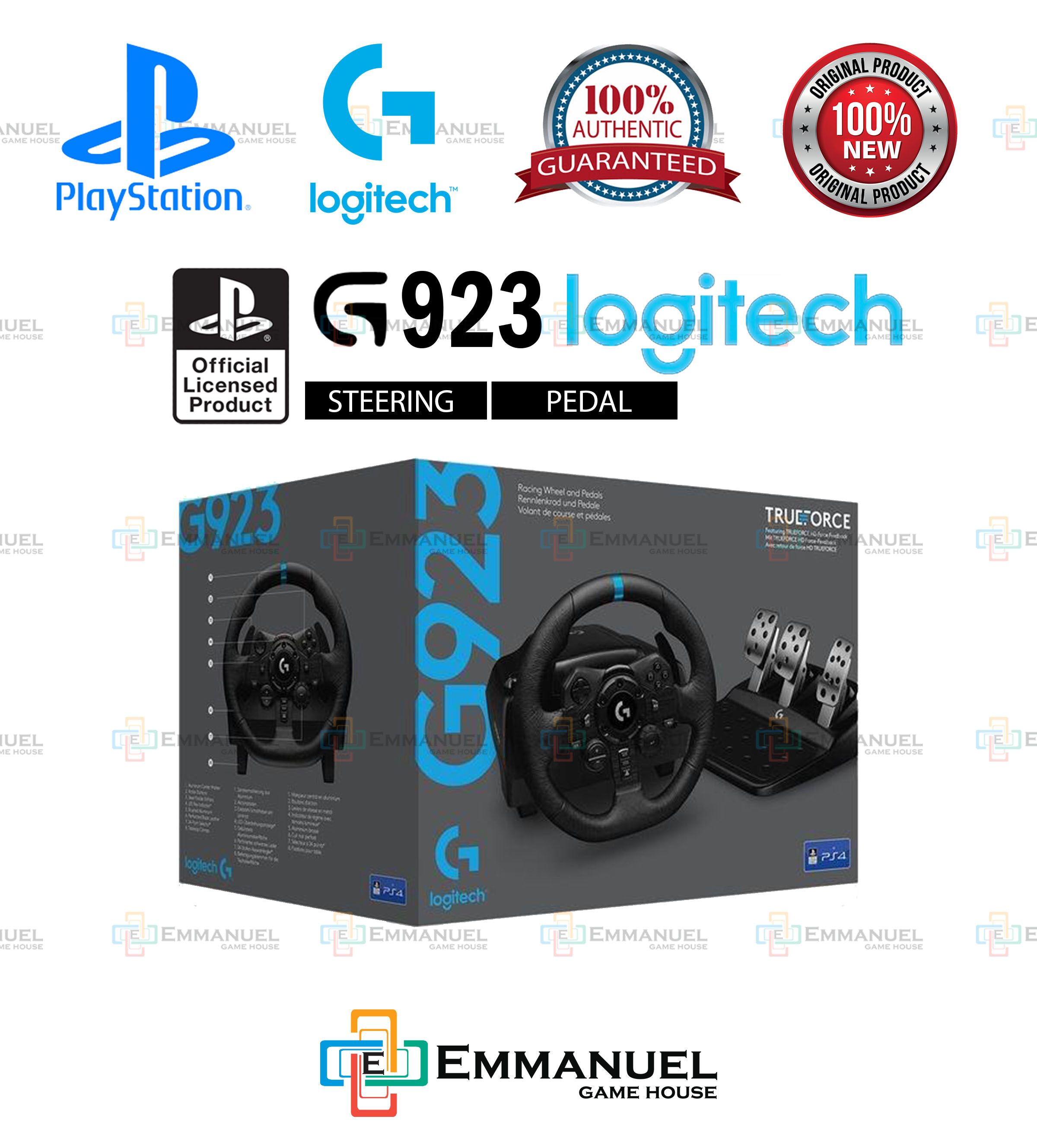 Logitech G29 & G923 Driving Force Race Wheel With G Driving Shifter ...