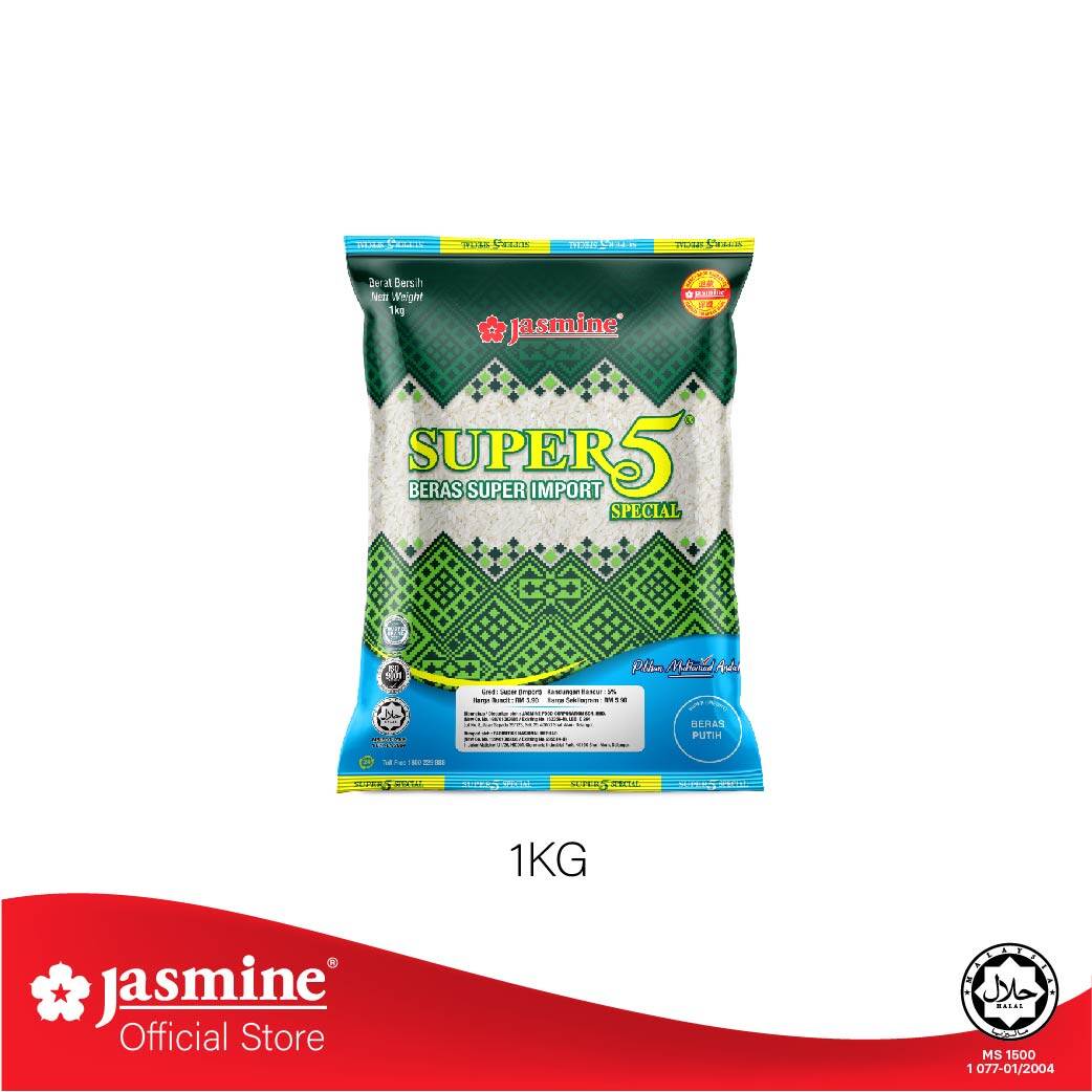 JASMINE Super 5 Special Import White Rice 1kg | Lazada