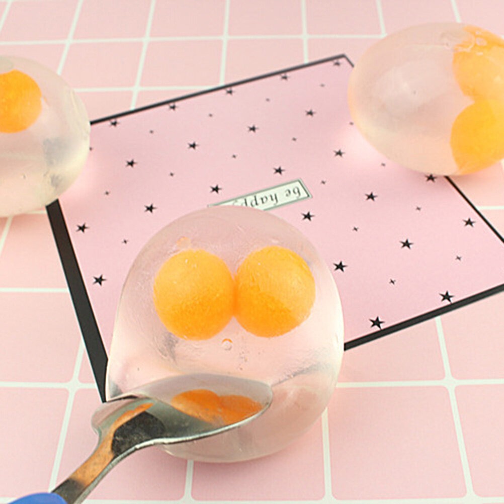 Funny Anxiety Reduce Egg Splat Ball Squishy Toys Stress Relief Eggs ...