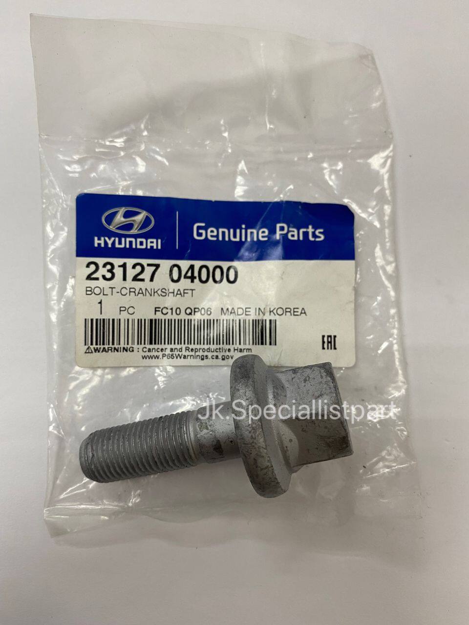 BOLT CRANKSHAFT GENUINE PART (ORIGINAL) [23127-04000] HYUNDAI I10 1 ...