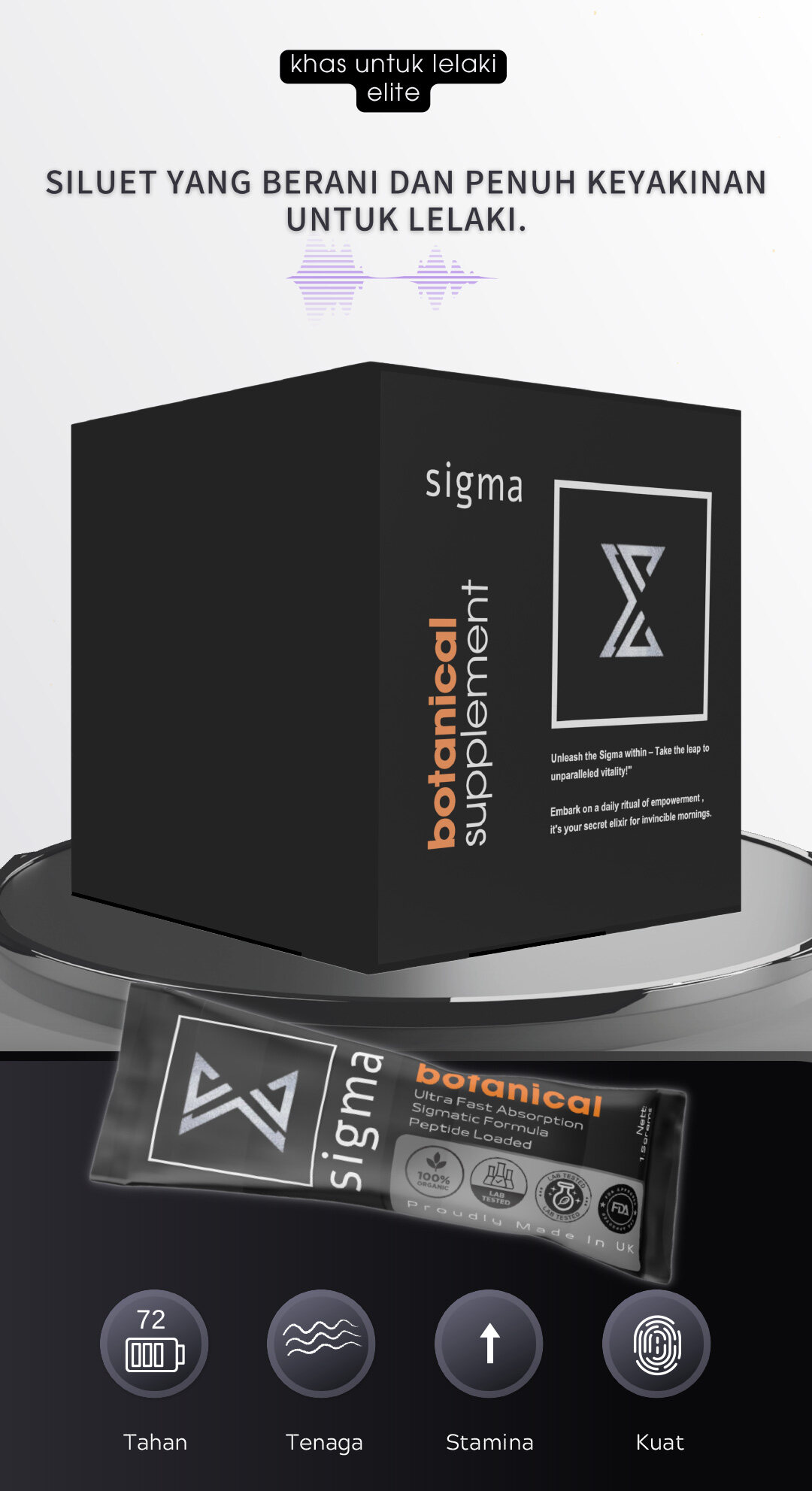 SIGMA Uk Powder Sachet Vitamin Lelaki Stamina Original ubat kuat lelakì ...