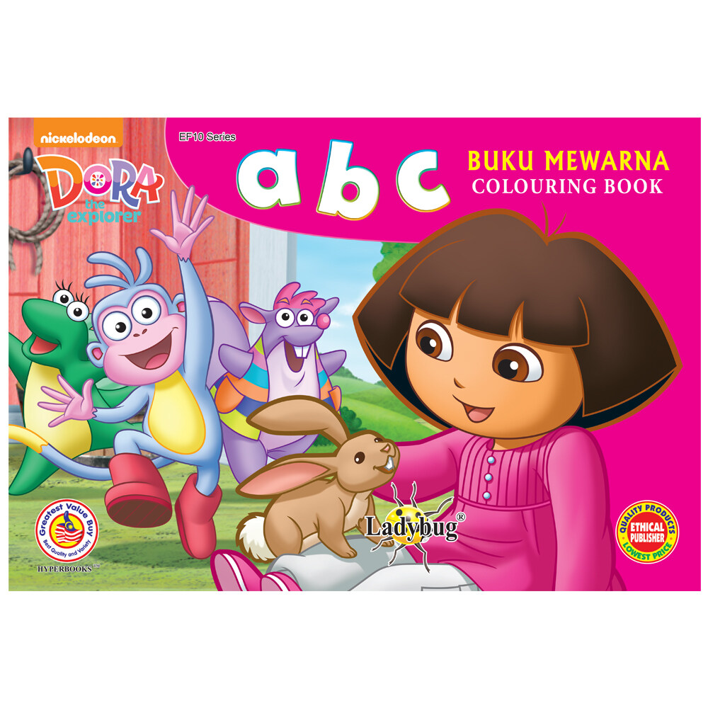 Dora The Explorer Abc Colouring Book EF10 SERIES | Lazada