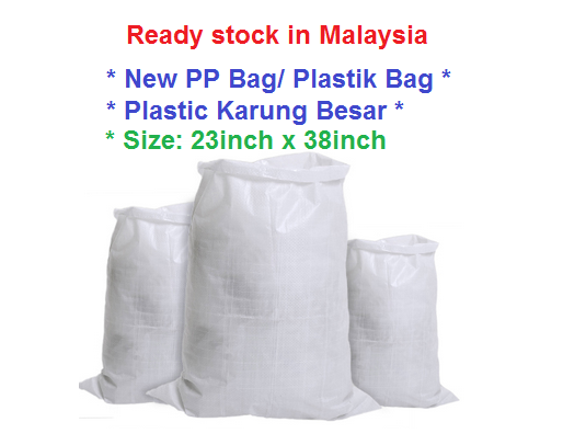 New23"x38" Guni Plastik karung bag/ New Plastic PP bag 23inch x 38inch ...
