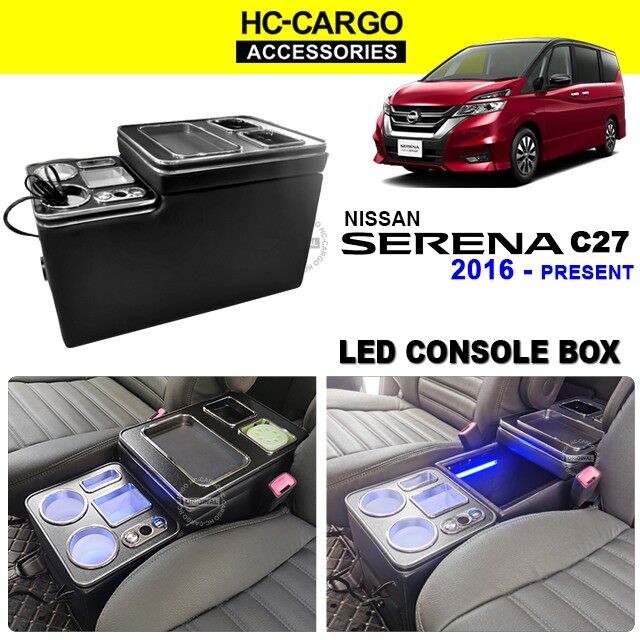 Nissan Serena C27 2016 - Present Console Box Atmosphere light / USB Charging port / Cig Lighter ...