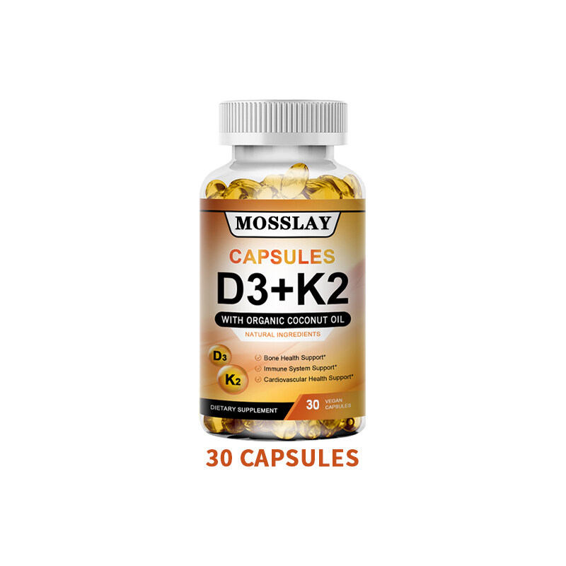D3K2 Vitamin Daily Supplement Supports Immune System and Bones in ...