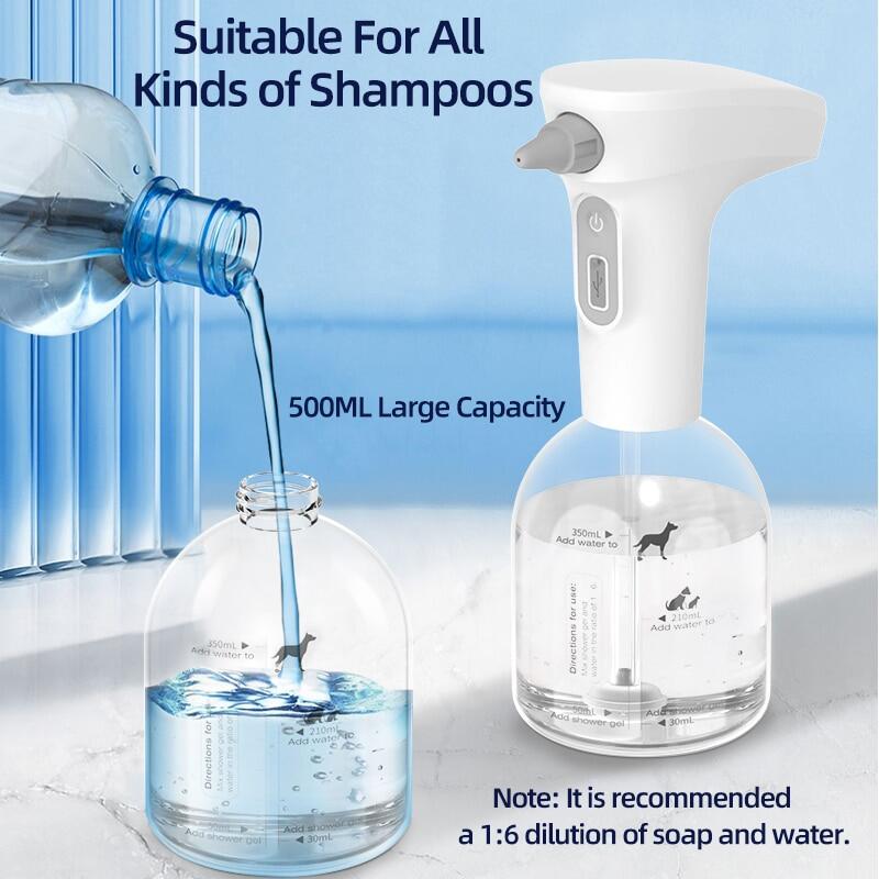 ROJECO Cat Automatic Soap Foam Dispenser Electric Pet Smart Bathroom ...