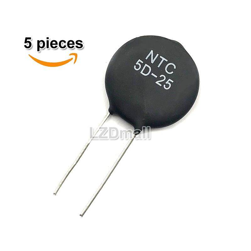 5ชิ้น MF72เทอร์มิสเตอร์ NTC5D-25 5D-25 NTC 5D-25 5R 5ohm 25มม | Lazada ...