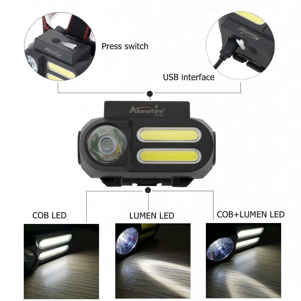 Alonefire HP41 Portable Mini LED Headlamp Work Light Waterproof ...