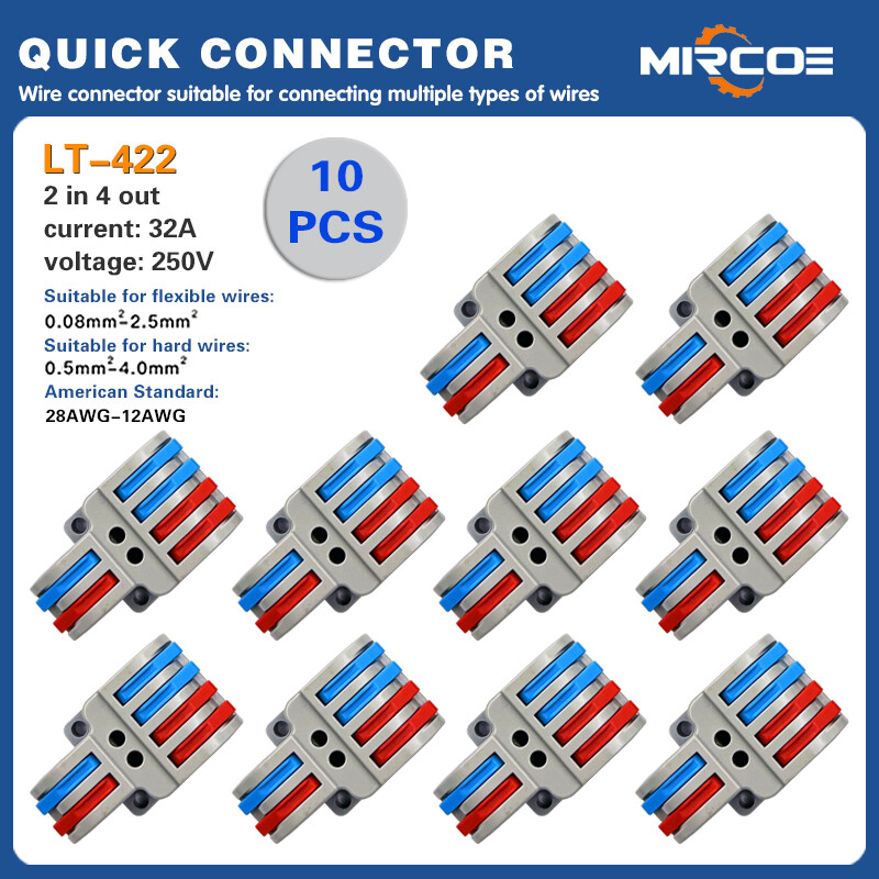 Quick Release Wire Connector cable Wire Splitter Universal Wiring Mini ...
