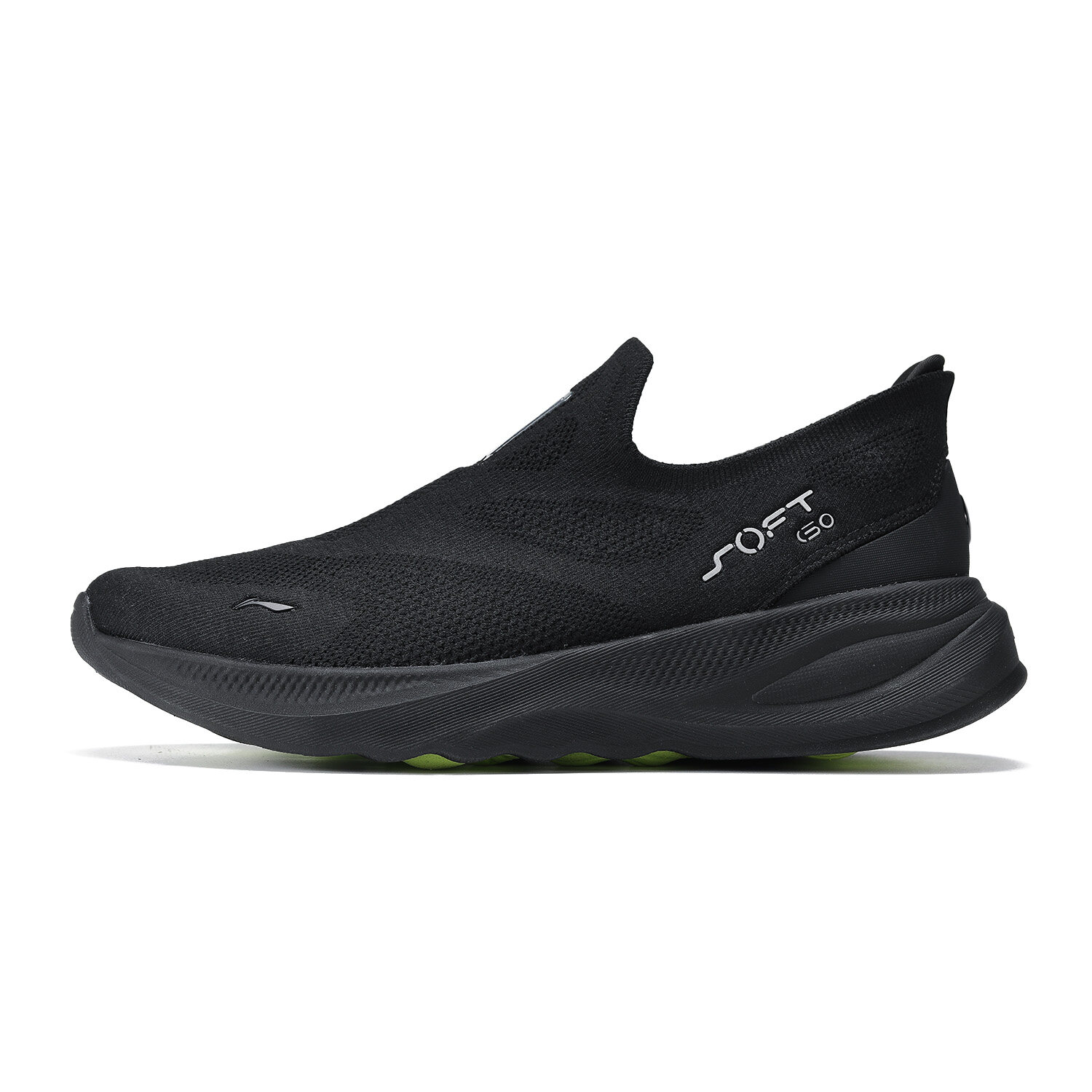 Li-Ning Mens SOFT GO 2 Knit Slip-on Casual Walking Shoes Cushion ...