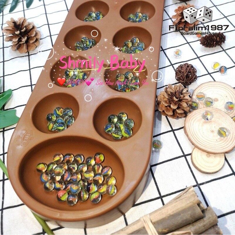 FREE GULI Balls Traditional Congkak with Marble mainan Guli Kanak | Lazada