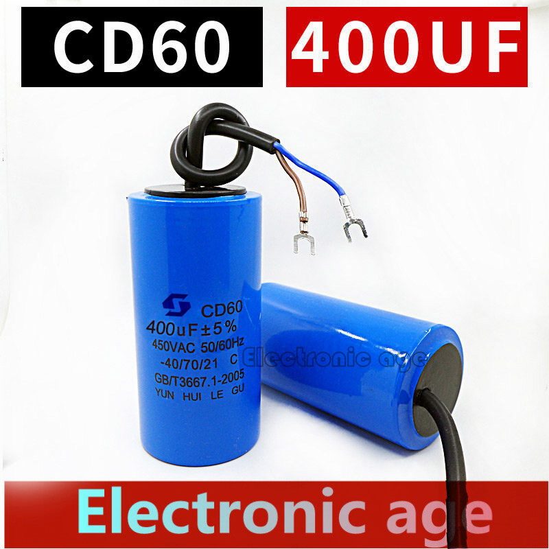 CD60 Motor Starting Capacitor 400MFD 400uf 250VAC for AC Motor ...