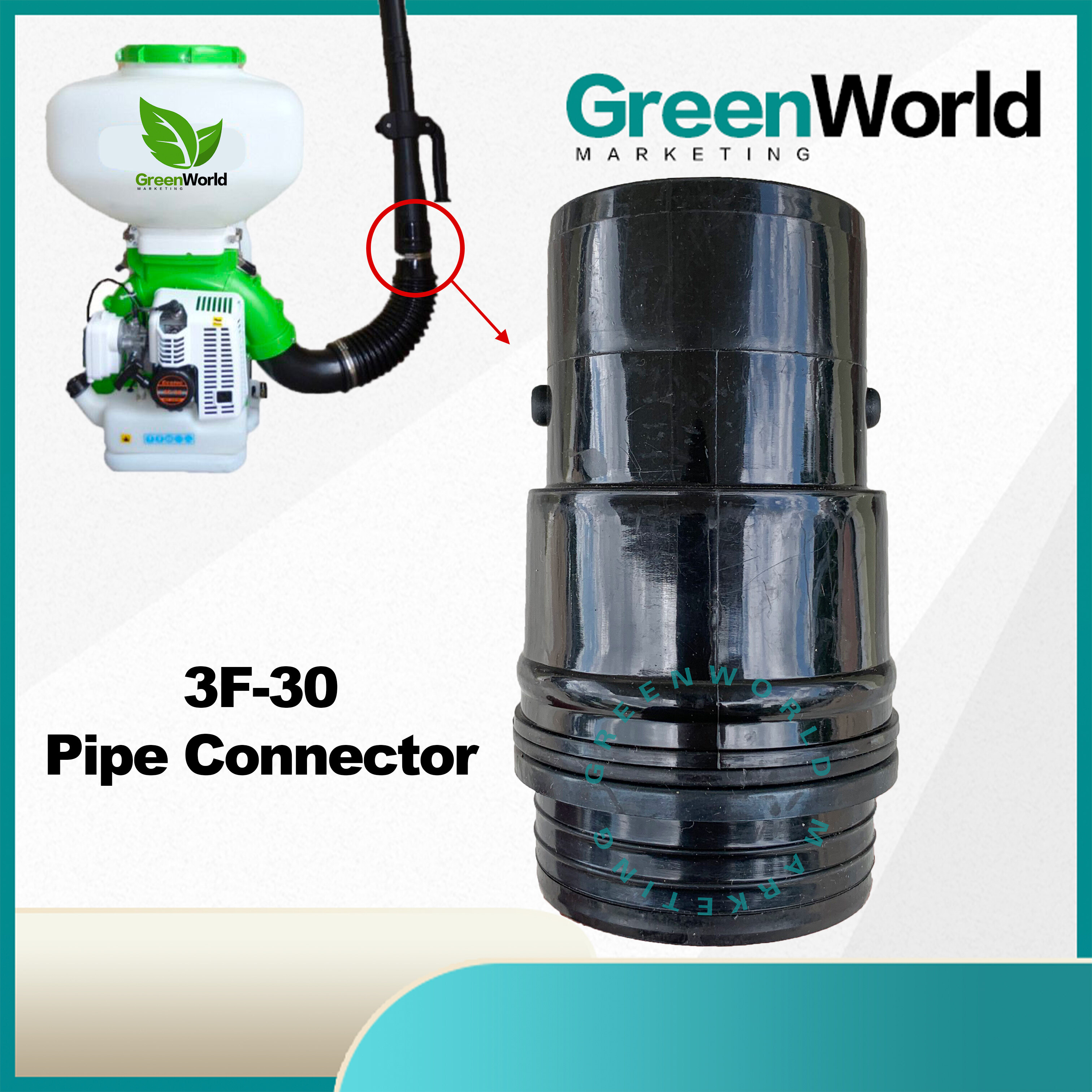 3F-30 Pipe Connector Front Joint Mesin Sembur Padi Mist Blower 3F-30 ...