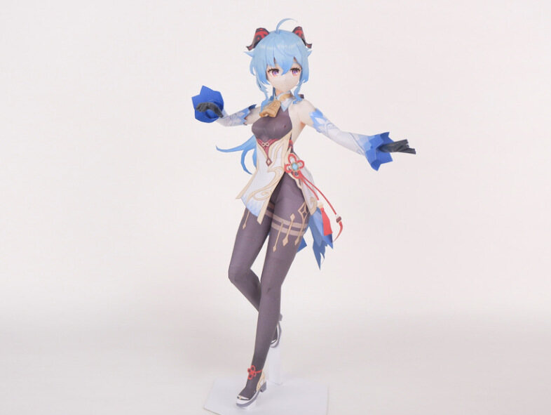 yif Genshin Impact 3D Handmade Proportional Humanoid Paper Model Amber ...