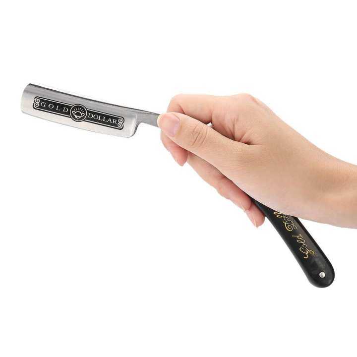 【Best Picks】[Free gift ]Stainless Steel Barber Classic Straight Blade ...