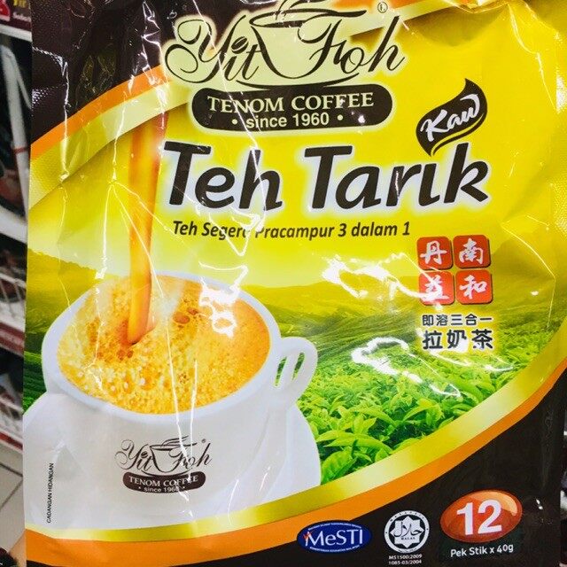 Yit Foh Tenom Coffee - Teh Tarik Kaw 40g x 12pcs (480g) | Lazada