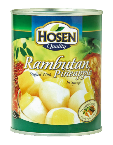 Hosen Rambutan Stuffed with Pineapple in Syrup / Sirap Buah Rambutan ...