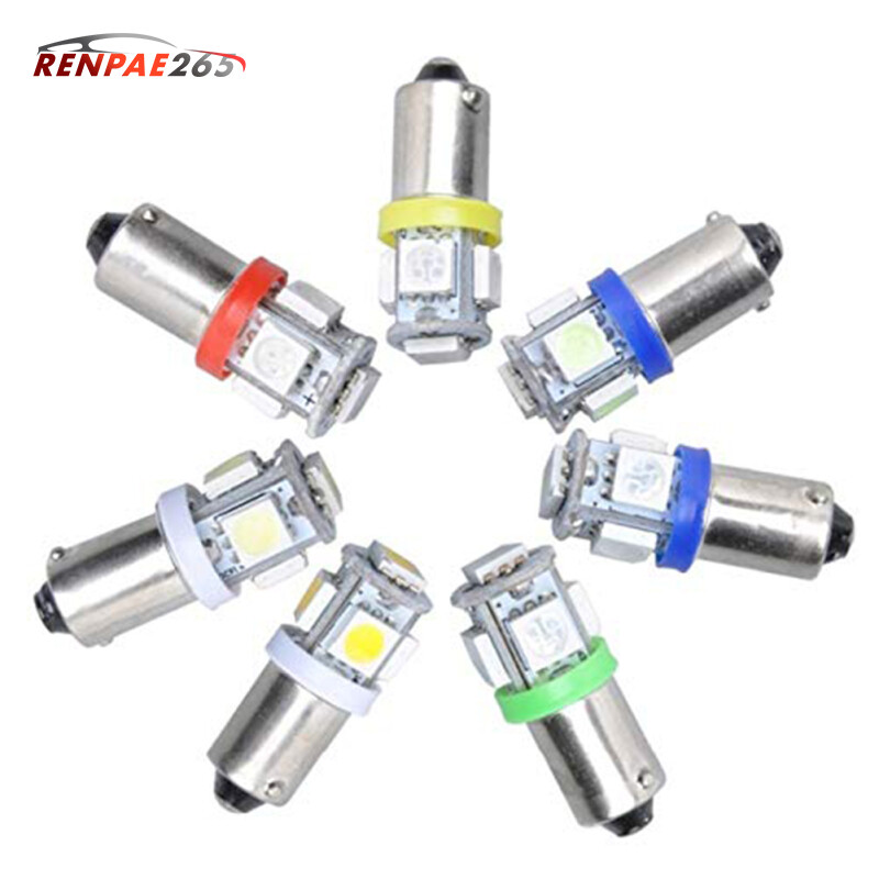 หลอดไฟเลี้ยวสำหรับรถยนต์5W 12V,ไฟ LED BA9S T4W 5050 5smd one - Motors ...