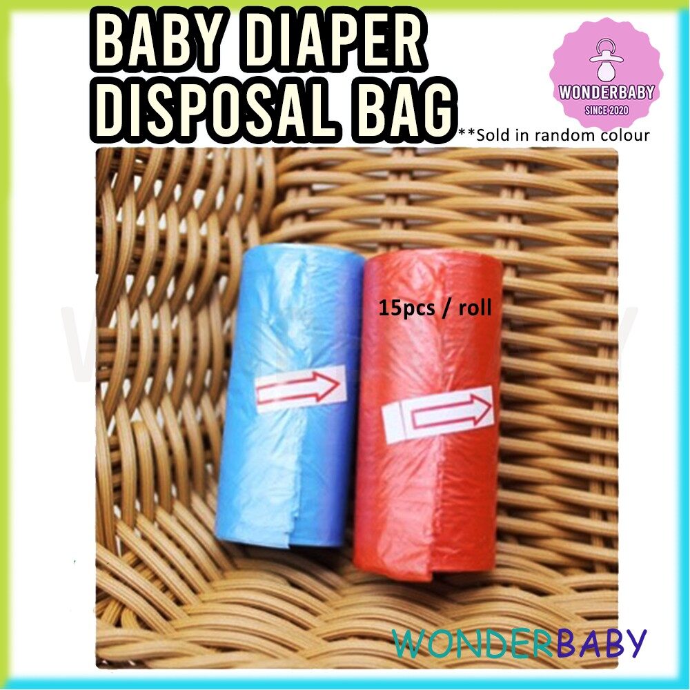 PREMIUM Capsule Disposable Plastic Bag Refill Bags Baby Diaper Pampers ...