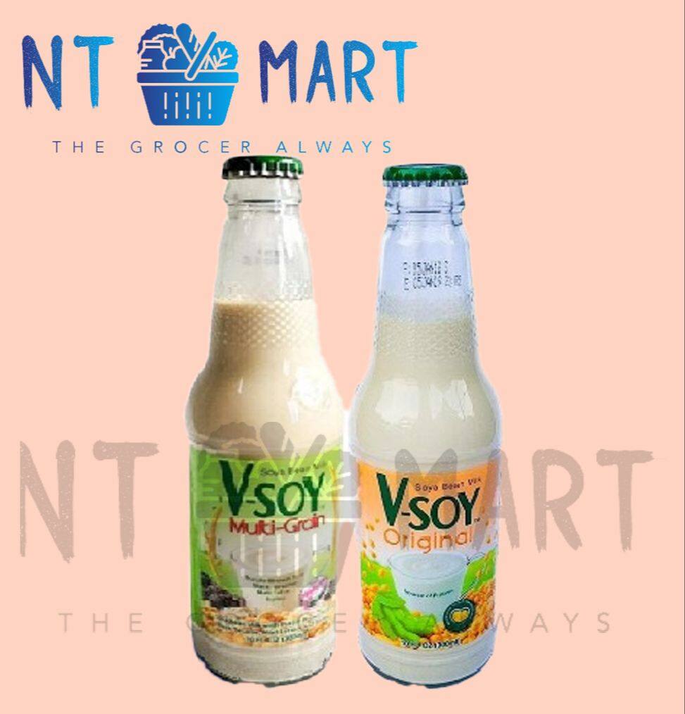 V-soy Soya Bean Milk / Multi Grain Milk 300ml (Bottle) | Lazada