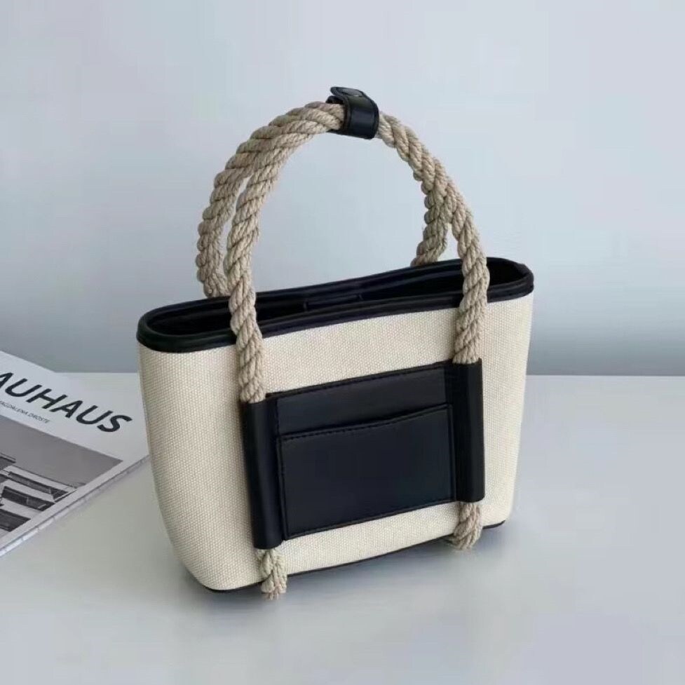 ในฤดูร้อนปี2022 Mini Tote กระเป๋าใหม่แบบพกพาตะกร้าขนาดเล็กเชือกป่าน ...