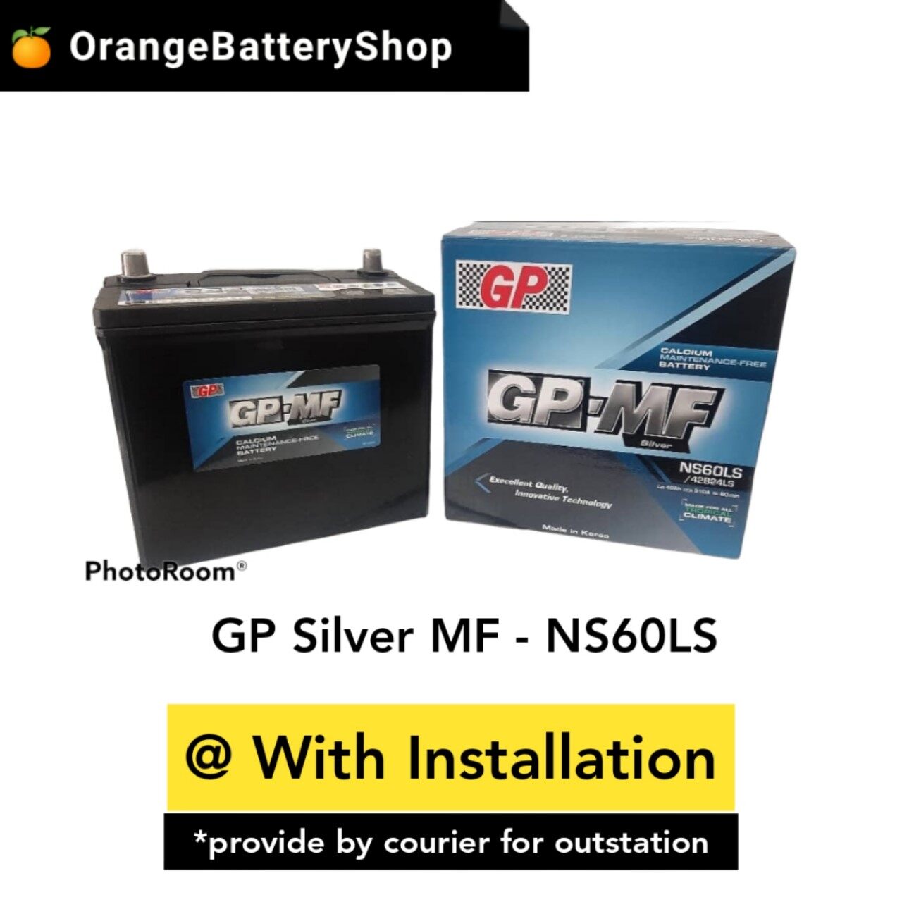 GP Silver NS60LS MF Car Batteries *with installation in klang valley area | Lazada
