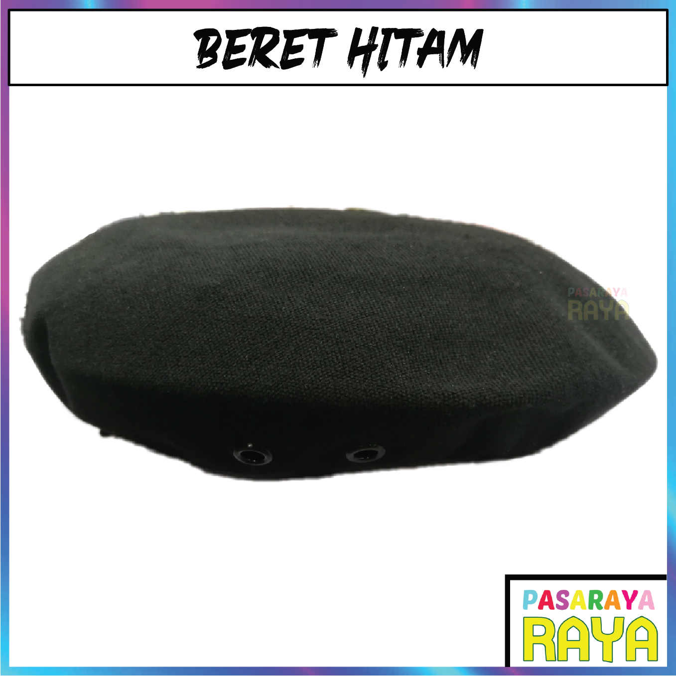 BERET HITAM PERSATUAN BULAN SABIT MERAH (BLACK BERET PBSM) 红新月会黑帽子 | Lazada