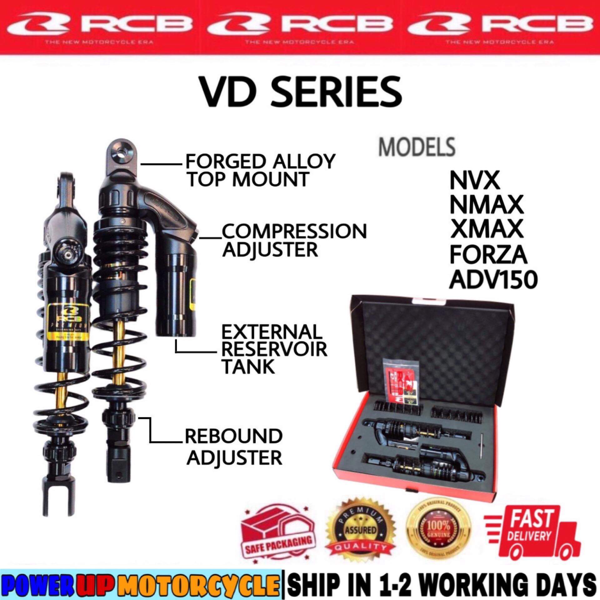 XMAX 250 PCX 2019 2020 NMAX NVX FORZA ADV150 RCB VD SERIES ABSORBER ...