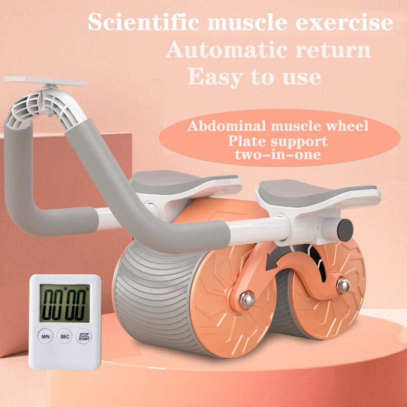 Abdominal Wheel Automatic Rebound Muscle Elbow Support Female Abdo ...