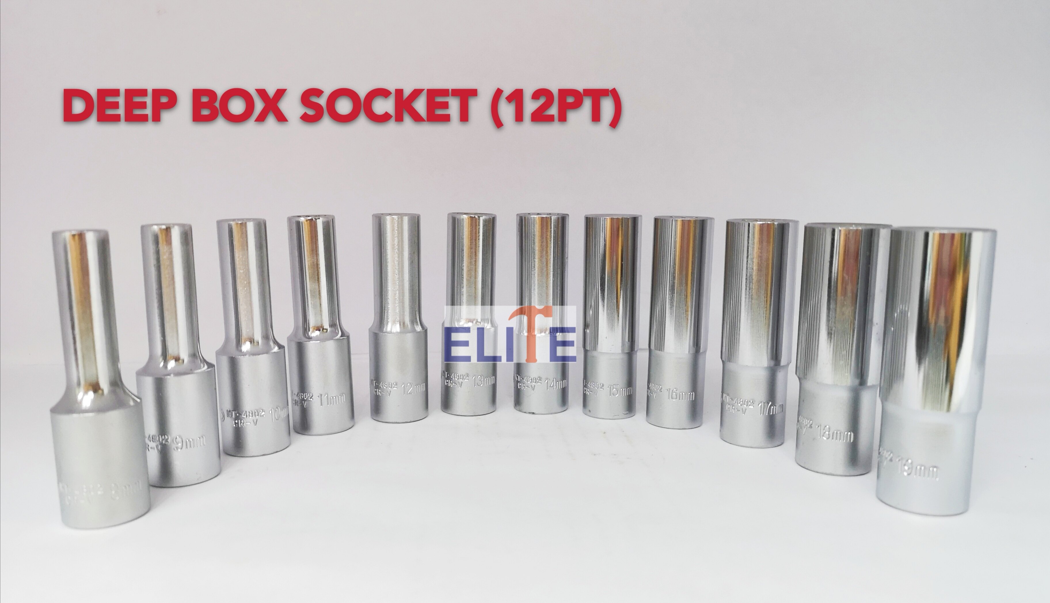 King Toyo 1/2" Deep Box Socket (6pt & 12pt) 8mm - 19mm | Lazada