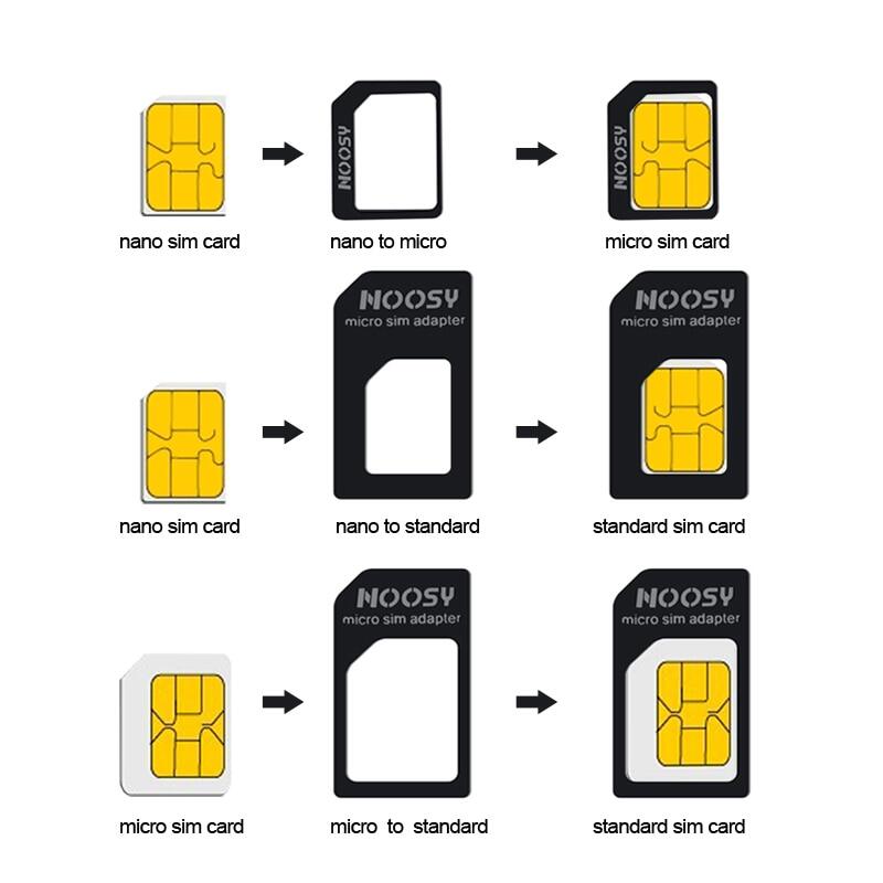 4 In 1 Nano SIM Micro SIM อะแดปเตอร์มาตรฐานซิมการ์ดอะแดปเตอร์ Eject Pin ...