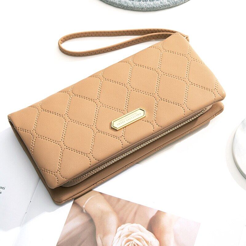New Women Wallet Wrist band Fashion Wallets Long Zipper Purse - city ...