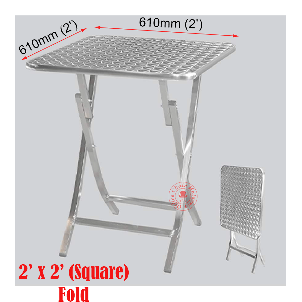 Stainless Steel Table / Foldable Table / Outdoor Table & Chair / Meja ...