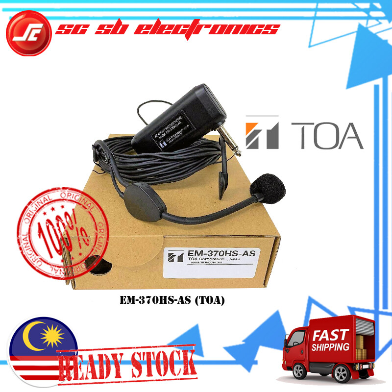 TOA ORIGINAL EM-370 HEADSET MICROPHONE | Lazada