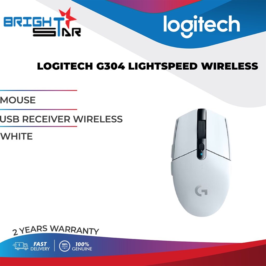 LOGITECH G304 LIGHTSPEED WIRELESS / USB RECEIVER WIRELESS / (BLACK ...