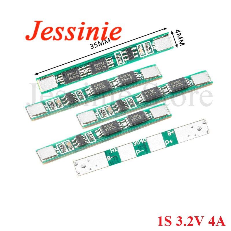 5pcs Single 1S 3.2V 4A Lithium Iron Phosphate Battery Protection Board ...