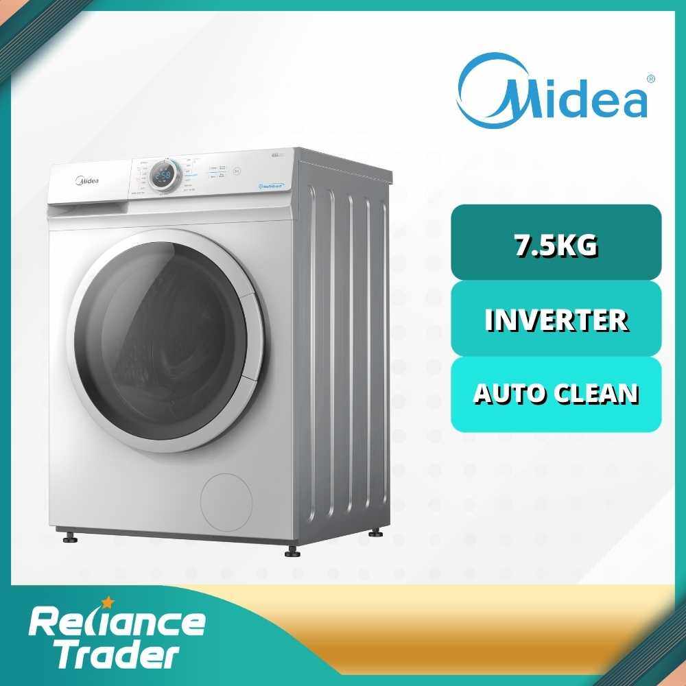 MIDEA 7.5KG INVERTER FRONT LOAD WASHER MF100W75 | Lazada