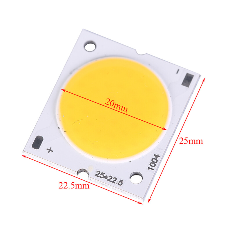 1ชิ้นหลอดไฟ Led Cob Dc ชิปหลอดไฟ Led บนกระดาน15W 20W 30W 25X22.5มม. สำหรับ Diy - Independ ...