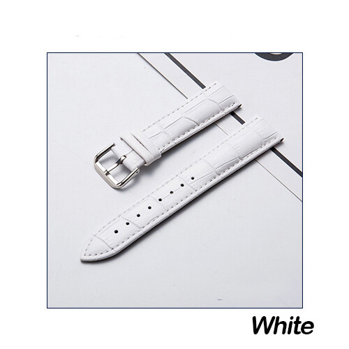 Genuine Leather Strap Slub Pattern Watch Strap Unisex Leather Watch ...