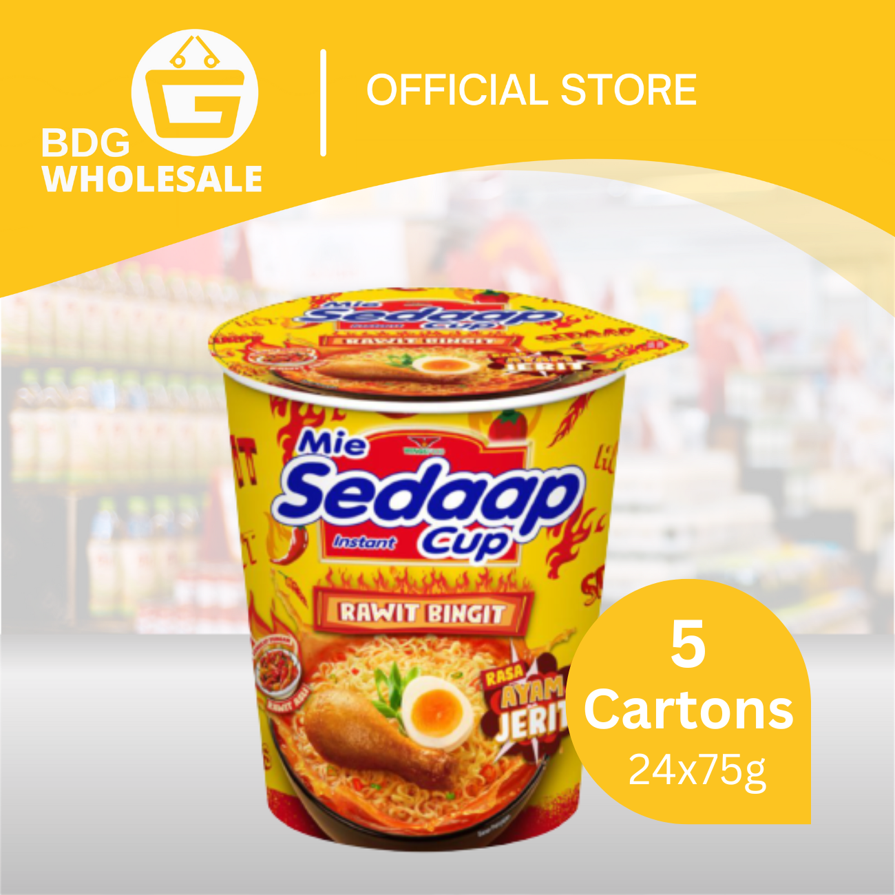 Mi Sedaap Cup Soup Ayam Jerit ‎24‎x‎75‎g | Lazada