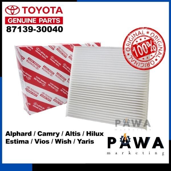 Original Toyota Air Filter 87139-30040 Alphard Altis Camry Hilux Estima ...