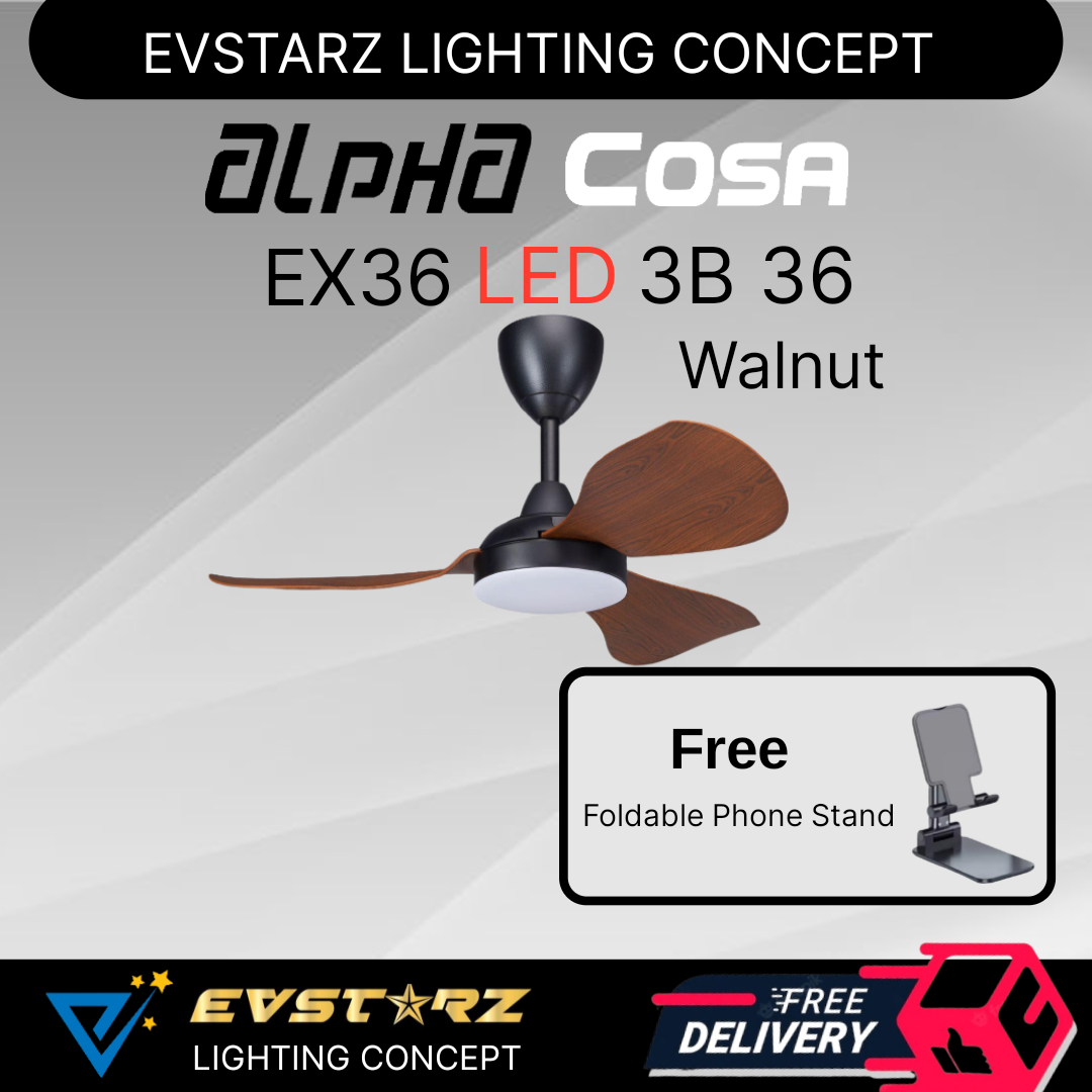 ALPHA COSA EX36 LED 3B 36 inches DC Ceiling Remote Fan | Lazada