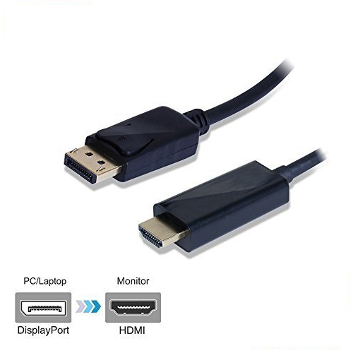DP to HD / HD to DP Cable 4K/1080 High Speed Displayport to HD Cable ...