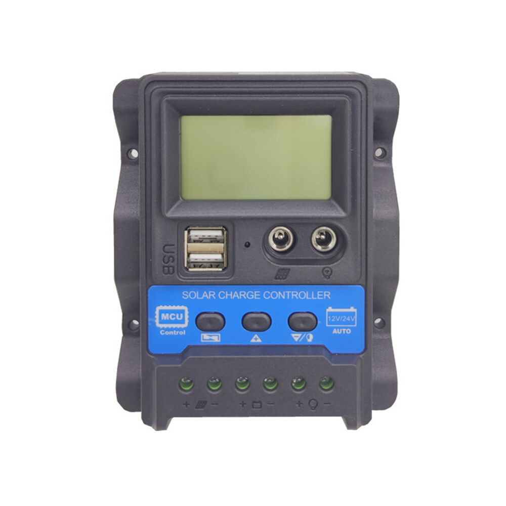 DC PWM Solar Charge Controller 12V 24V 10A 20A 30A LCD Display Built-in ...