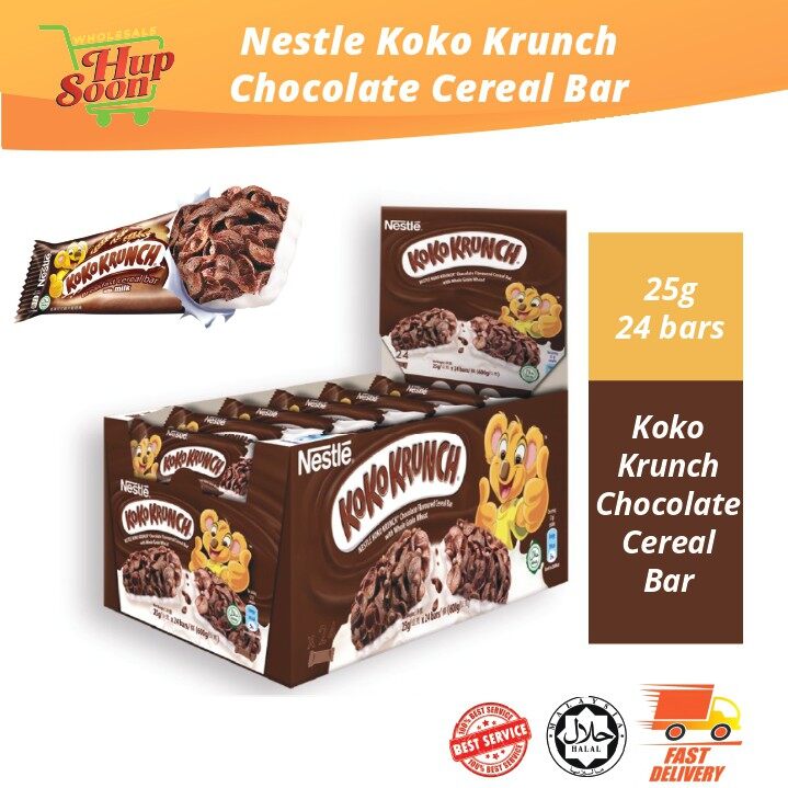 Nestle Koko Krunch Chocolate Cereal Bar (25g x 24 Bars) | Lazada